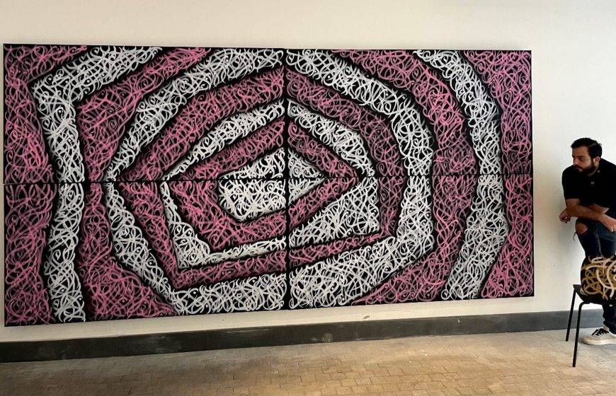 3D calligraphy for the first time at 'DIFC Art Nights'