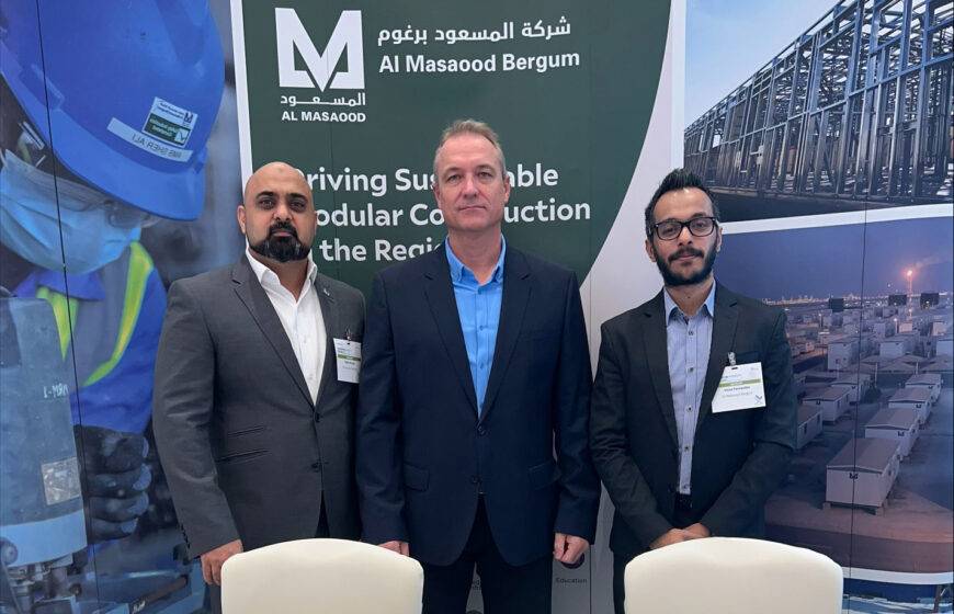 Al Masaood Bergum exhibits its hybrid modular building system and cross ...