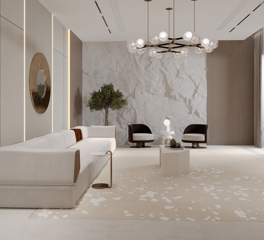 Nature-inspired Living Room In Partnership With Fatema Mohamed