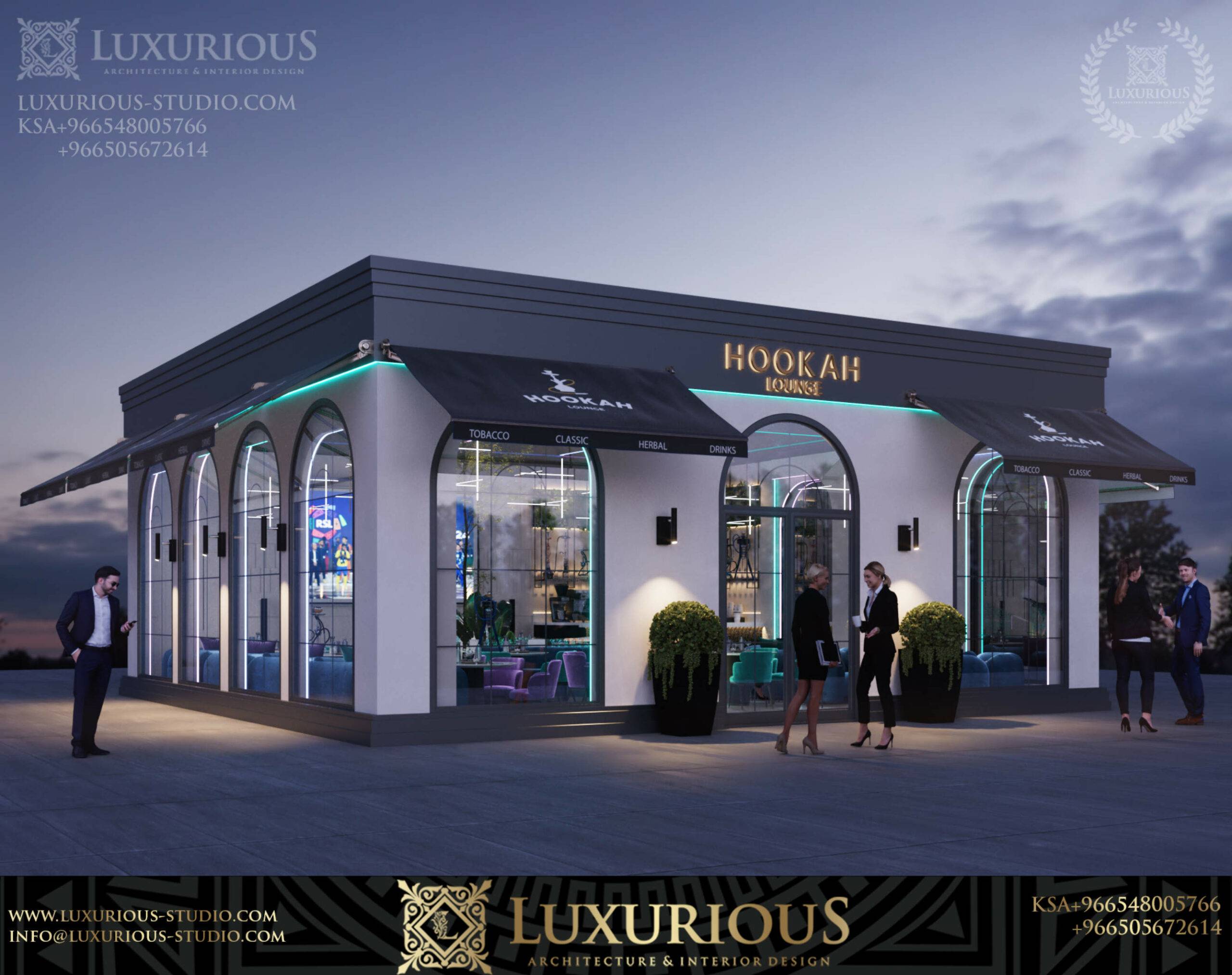 SHISHA LOUNGE تصميم مقهى